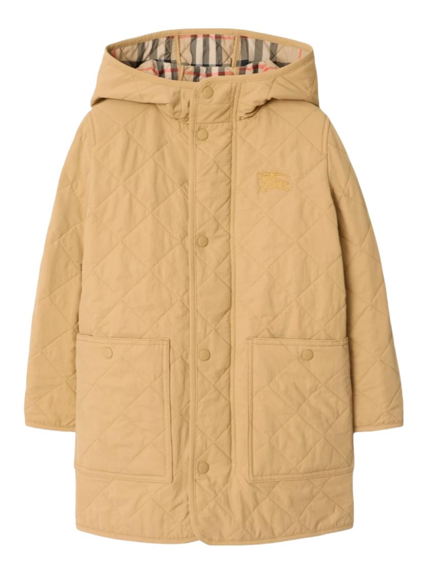BURBERRY Burberry Equestrian Knight-Embroidered Quilted Coat